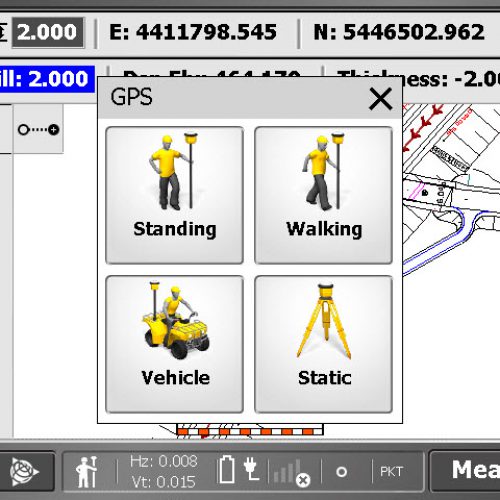 GPS mode menu TSC3-LR - SITECH