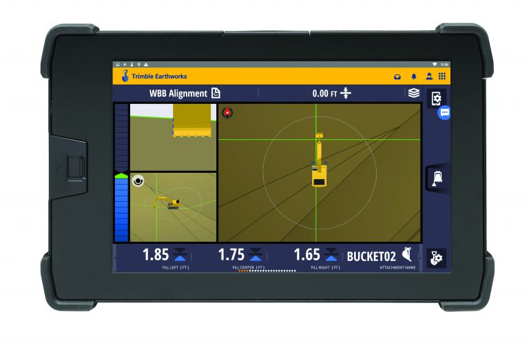 Trimble introduceert Earthworks voor graafmachines en dozers - SITECH